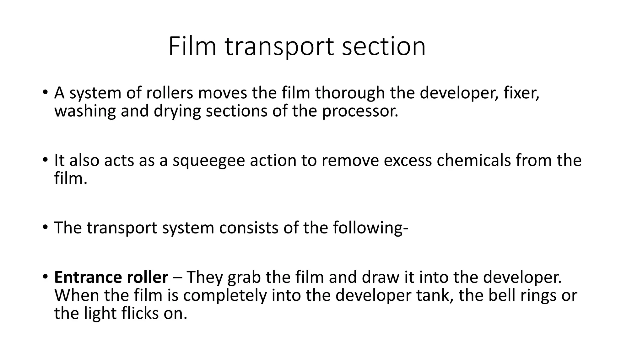 X ray film processing & Automated processors | PPTX