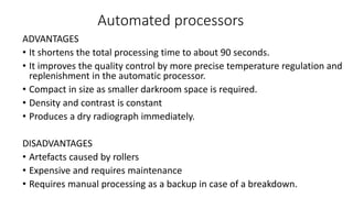 X ray film processing & Automated processors | PPTX