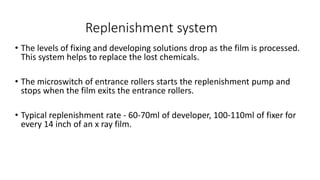 X ray film processing & Automated processors | PPTX