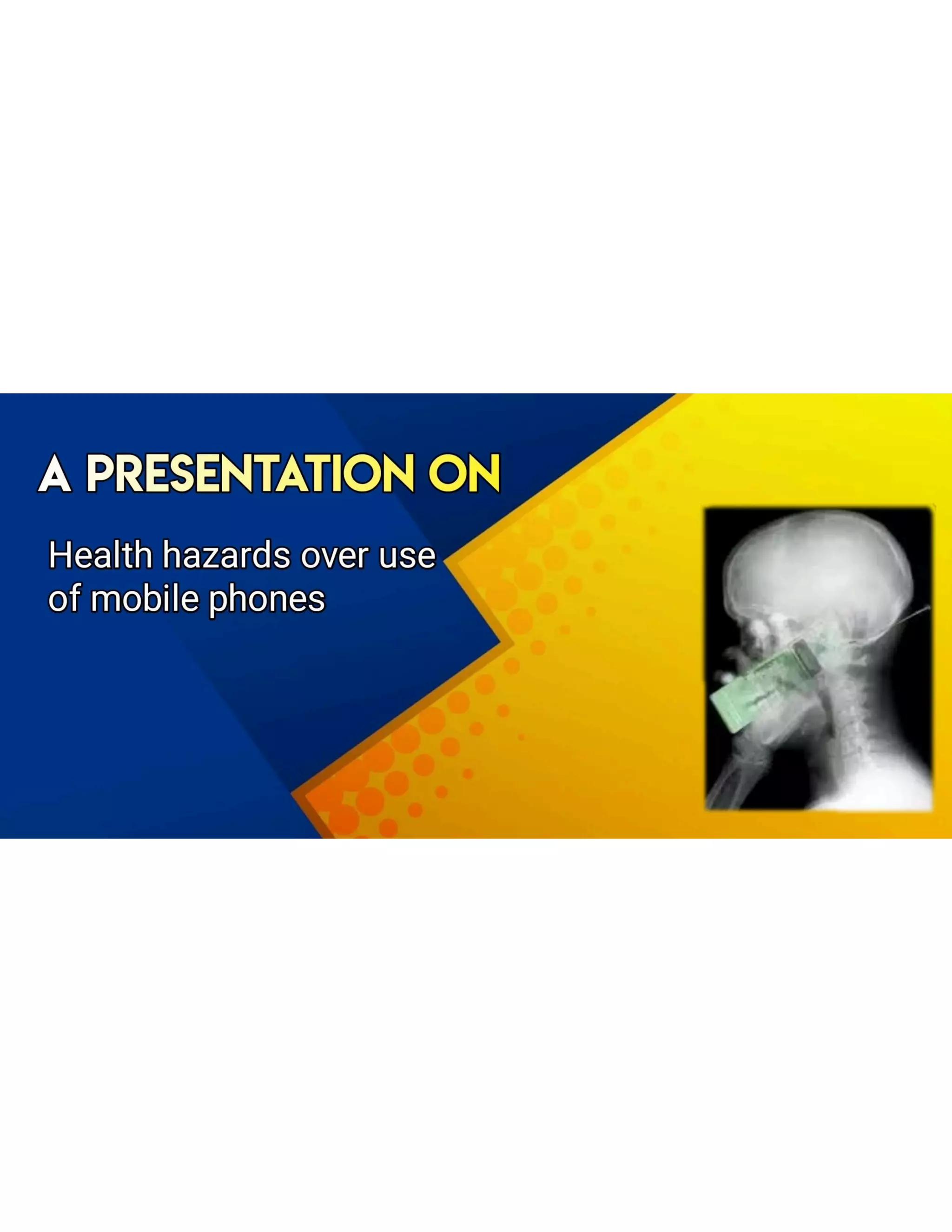 Health hazards over use of mobile phones | PDF