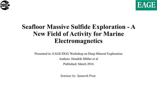Electromagnetic prospecting | PPTX | Geography | Science