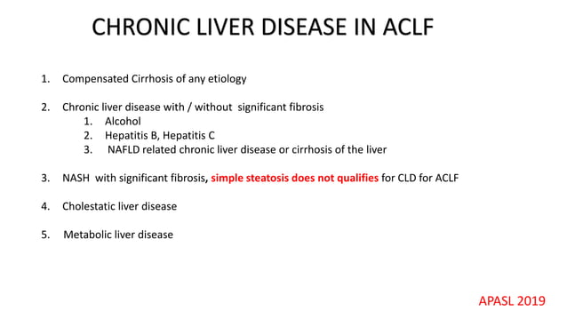 ACLF : Acute on Chronic Liver Failure | PPTX