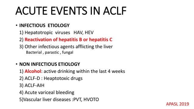 ACLF : Acute on Chronic Liver Failure | PPTX