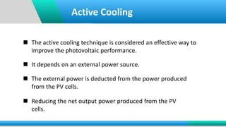 seminar-cooling techniques for solar photovoltanic panels.pptx