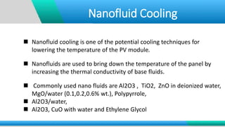 seminar-cooling techniques for solar photovoltanic panels.pptx