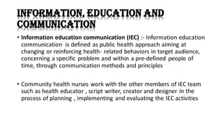 Role and responsibilities of health personnel in family health services ...