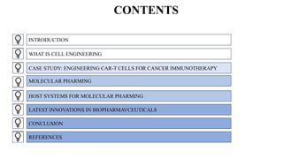 Cell Engineering and Molecular Pharming in Biopharmaceuticals.pptx