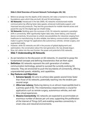 6G network features seminar presentation.docx | Free Download