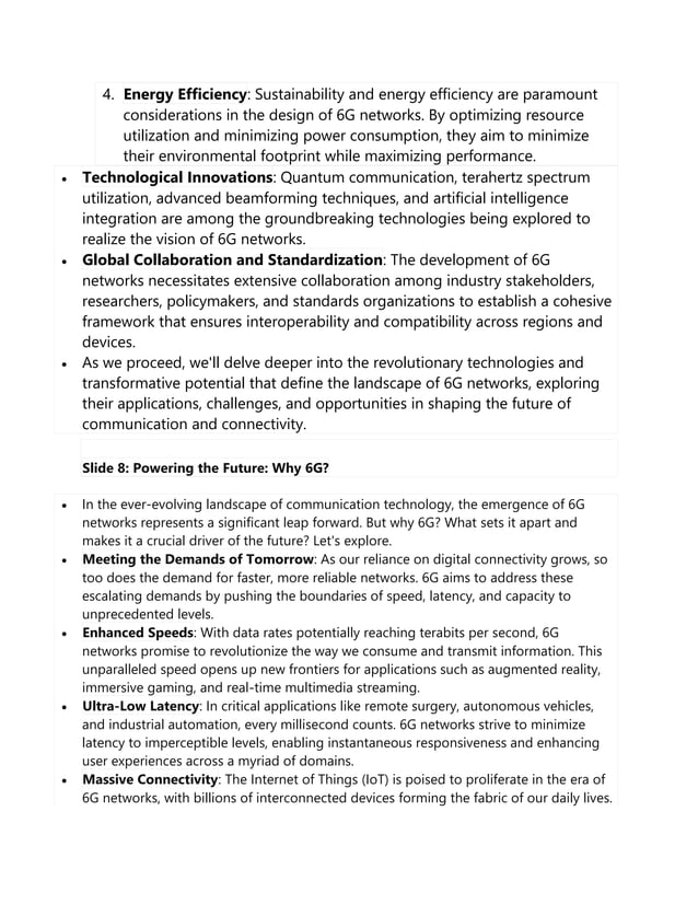 6G network features seminar presentation.docx