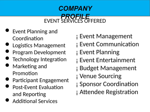 Seminar Event Management Powerpoint (SHP) | PPT
