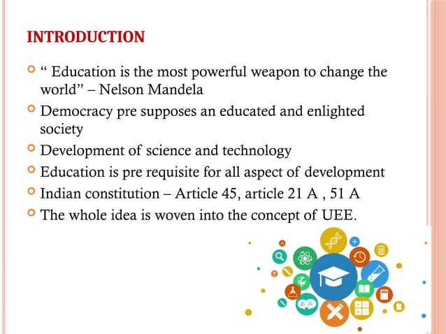 Universalisation of elementary education | PPT