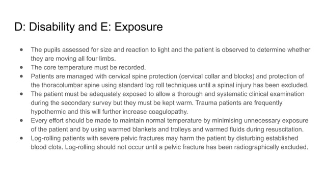 ADVANCED TRAUMA LIFE SUPPORT (ATLS) PRINCIPLES - SEMINAR | PPTX