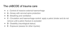 ADVANCED TRAUMA LIFE SUPPORT (ATLS) PRINCIPLES - SEMINAR | PPTX