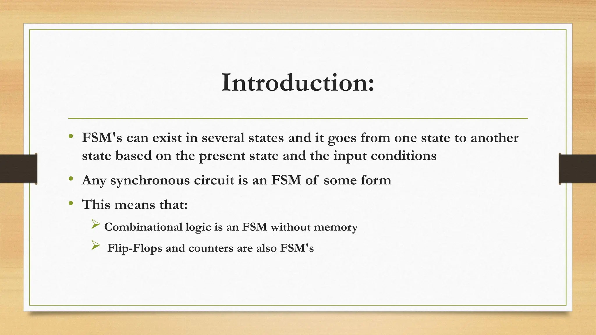 Finite state machine and it's types and working | PPTX