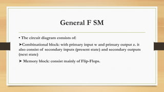 Finite state machine and it's types and working | PPTX