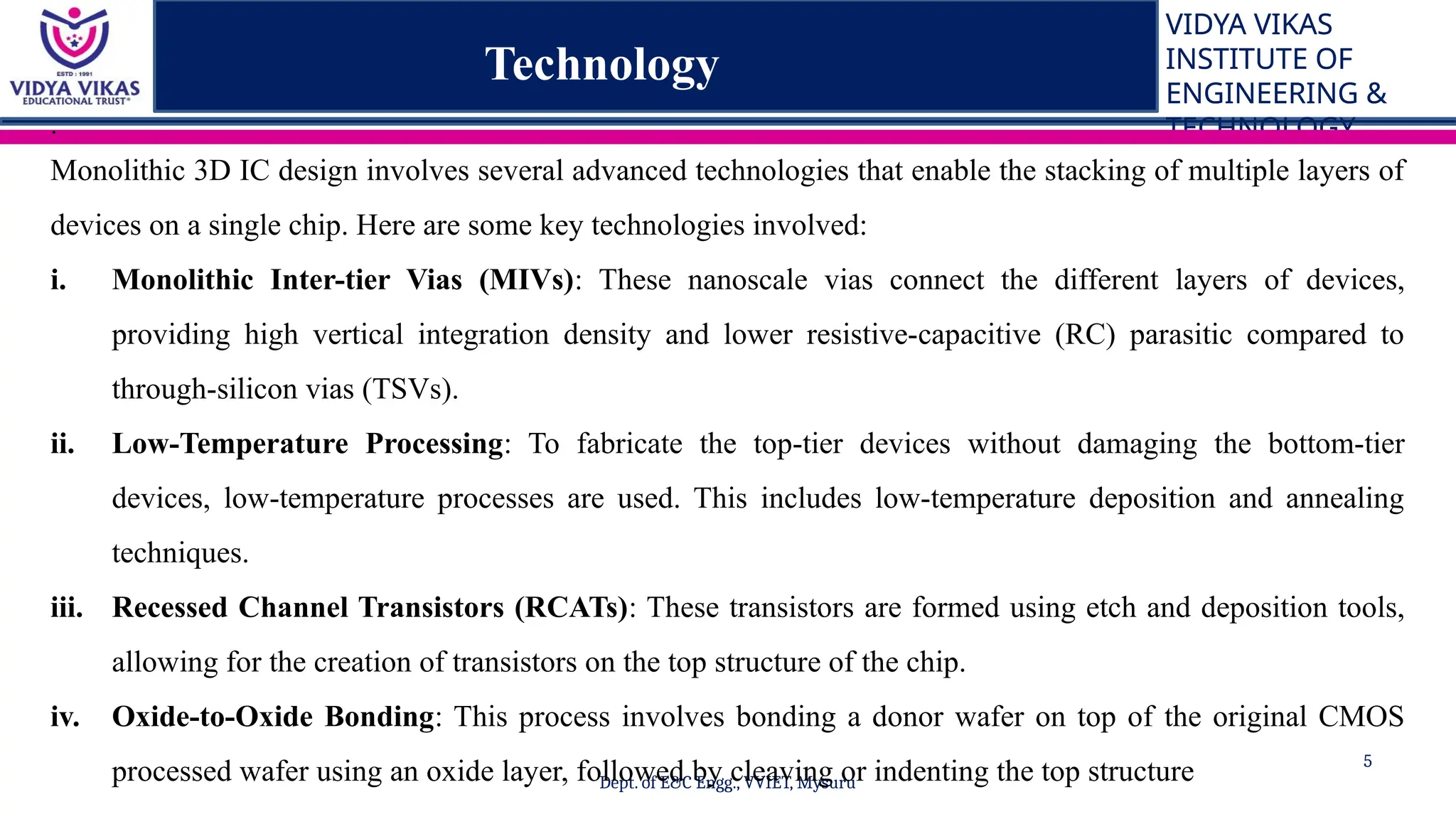 monolithic integrated 3d circuits technology | PPTX