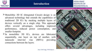 monolithic integrated 3d circuits technology | PPTX