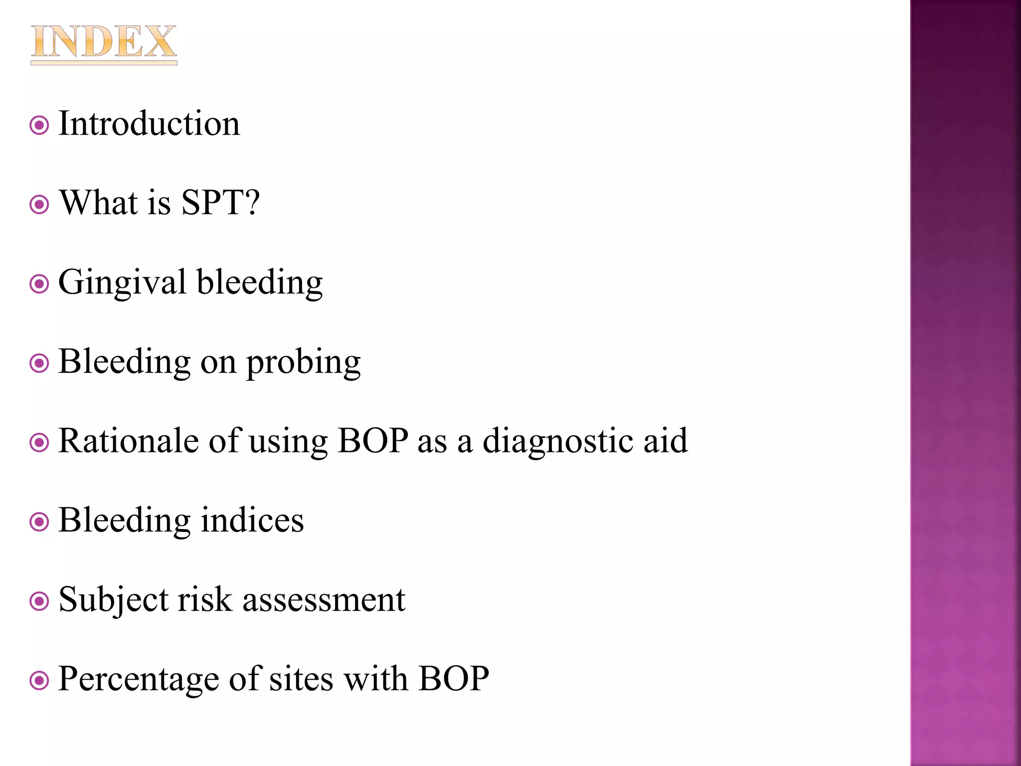 bleeding on probing | PPTX