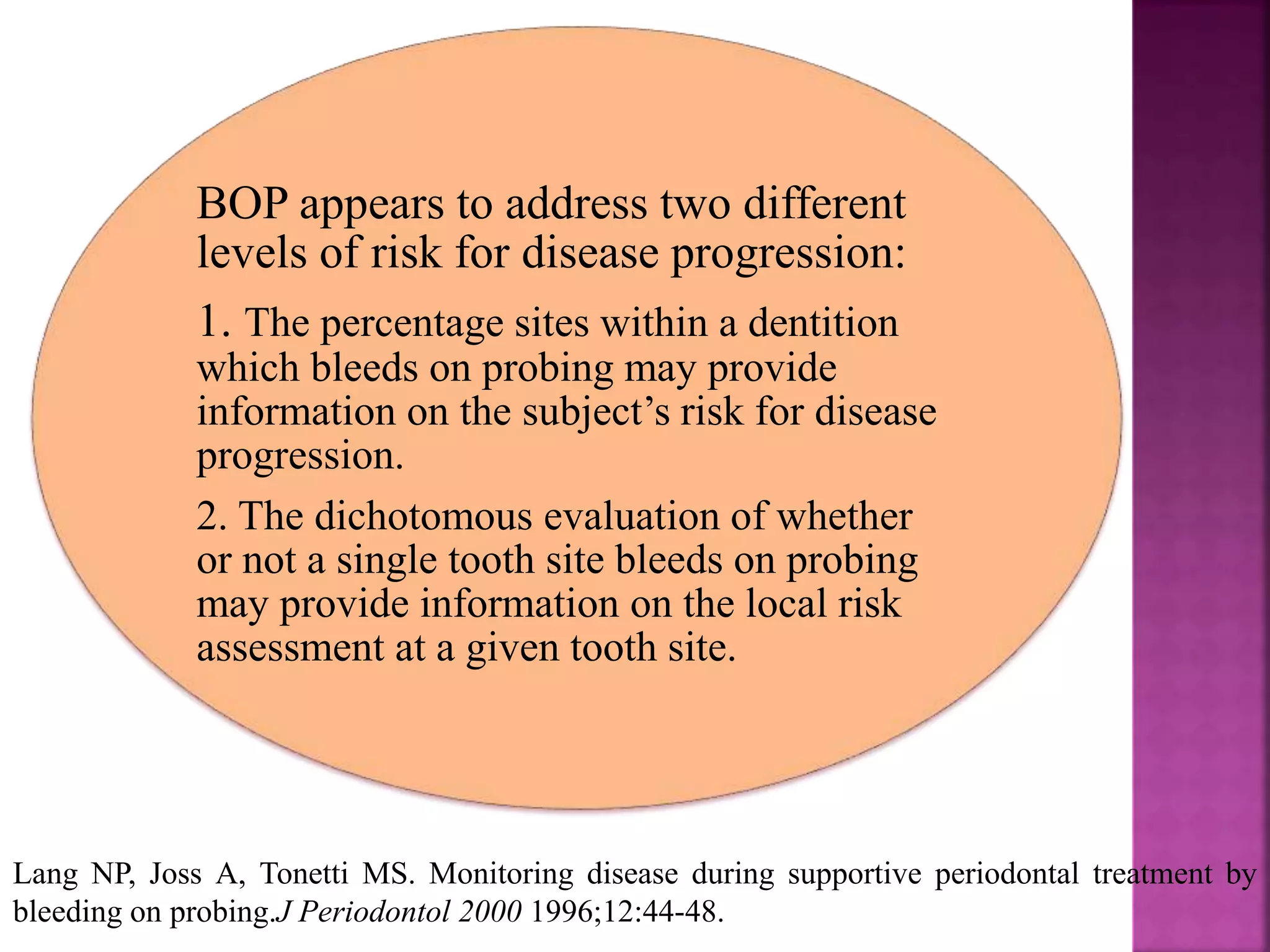 bleeding on probing | PPTX