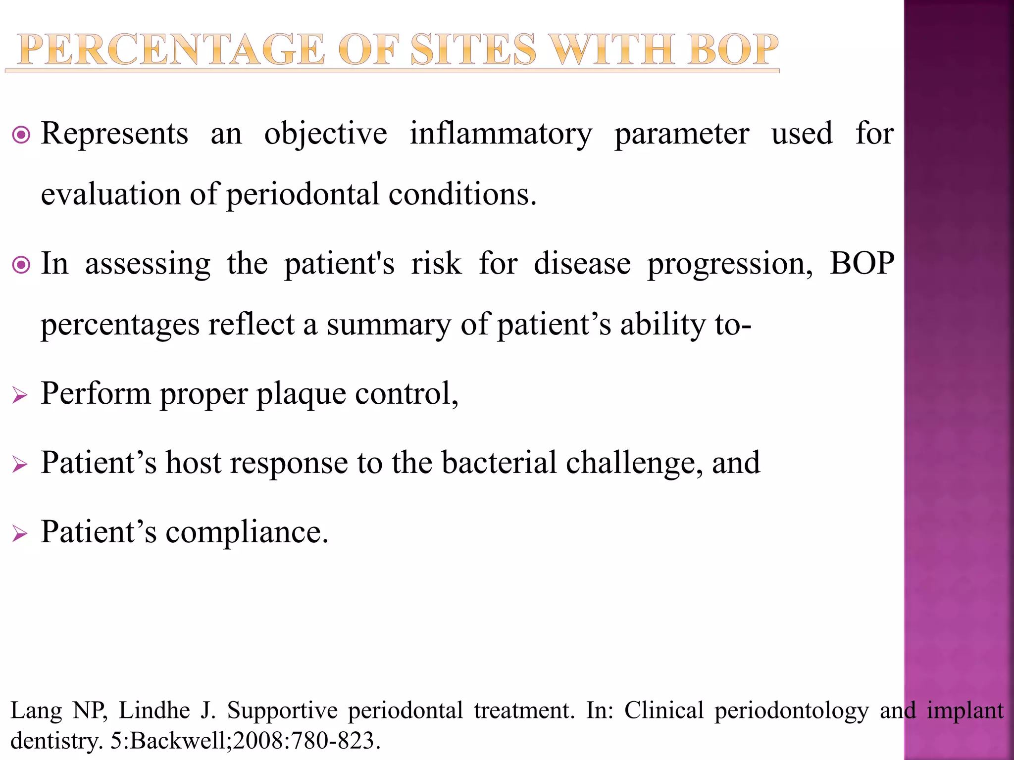 bleeding on probing | PPTX