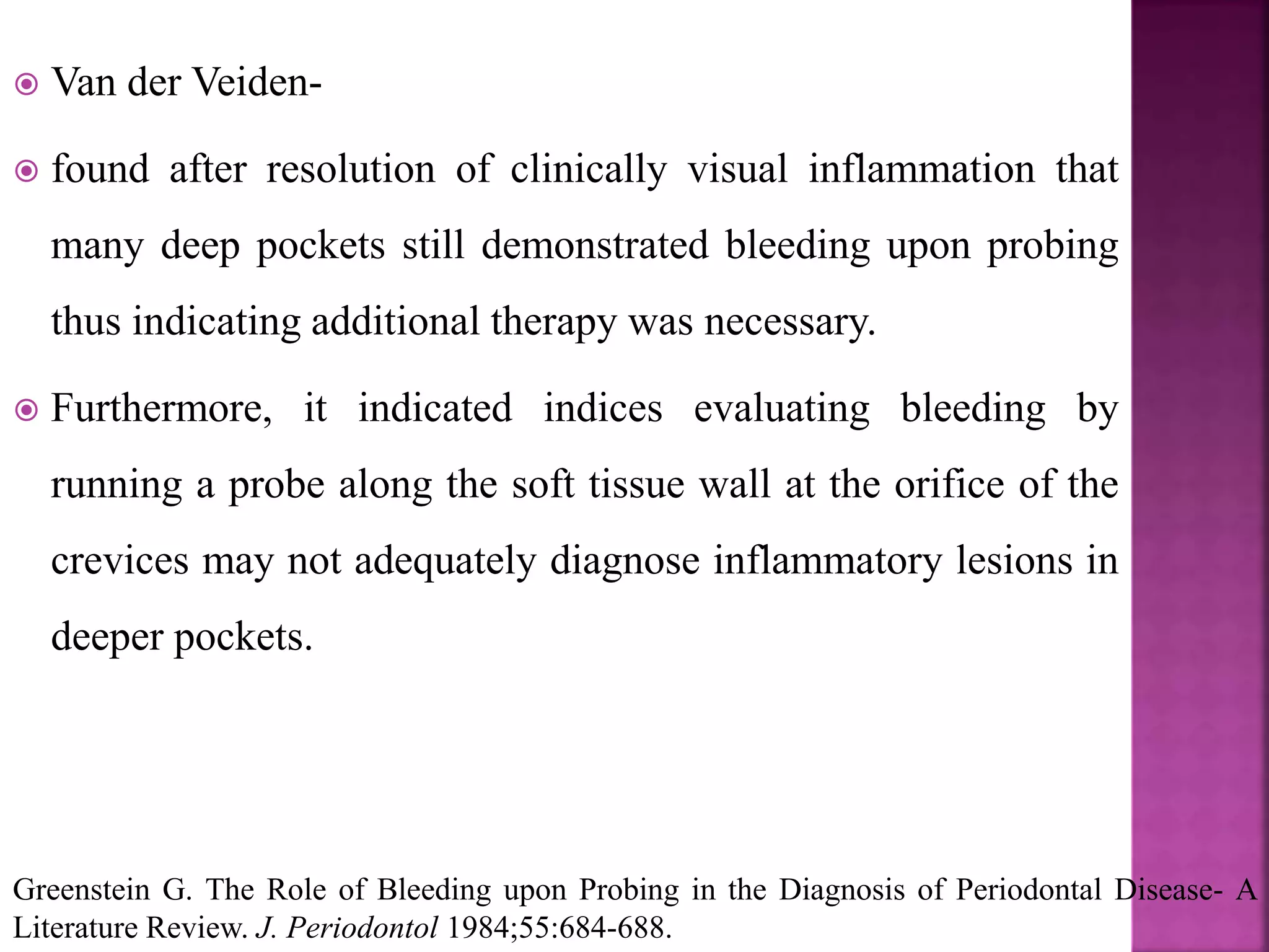 bleeding on probing | PPTX