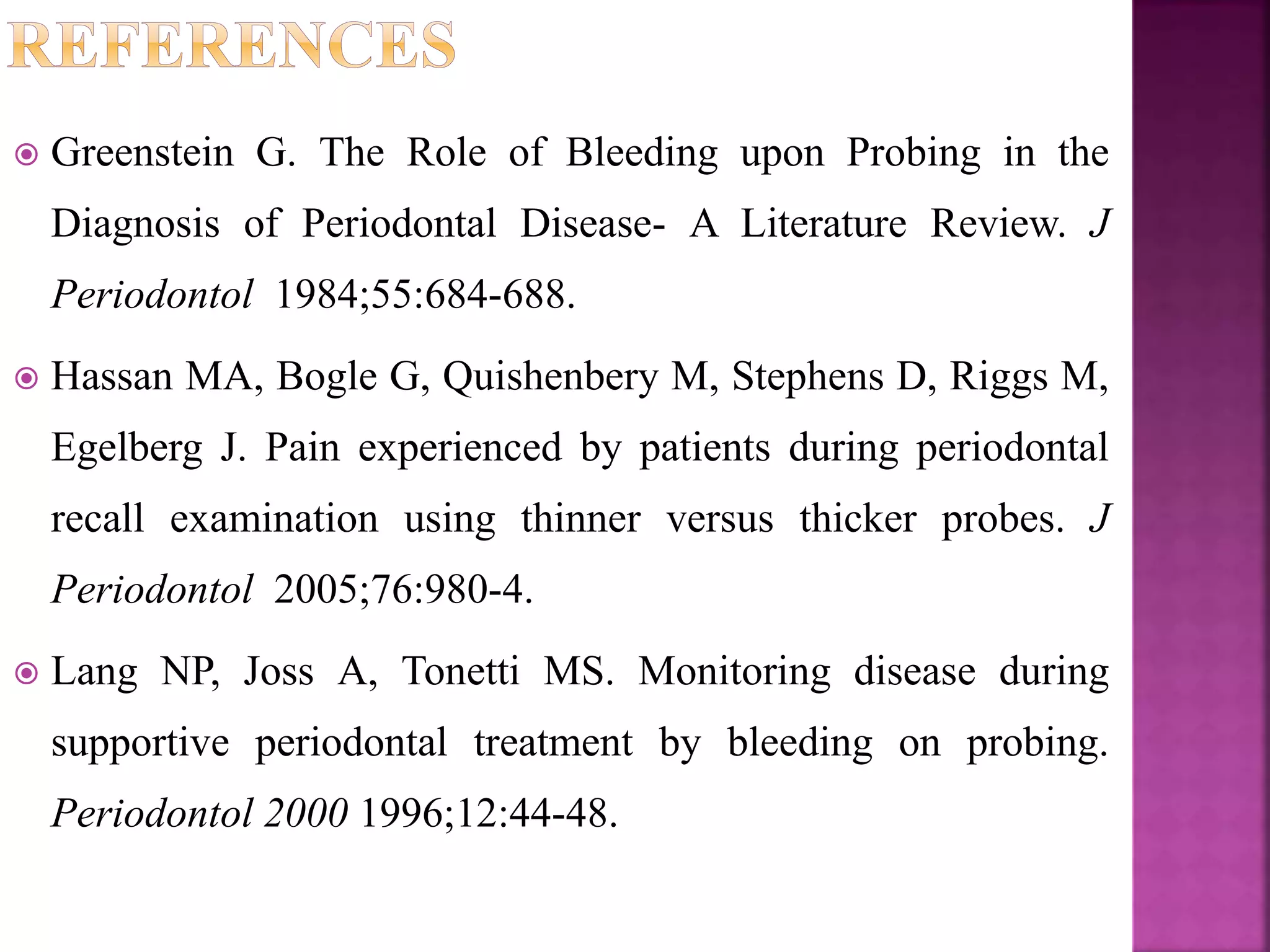 bleeding on probing | PPTX
