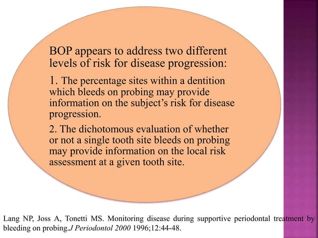 bleeding on probing | PPTX | Oral care | Personal Care