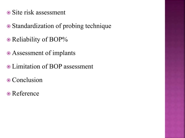 bleeding on probing | PPTX | Oral care | Personal Care