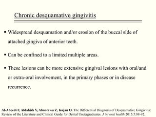 desquamative lesions of gingiva | PPTX