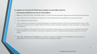 FOOD ADDITIVES pptx | PPTX