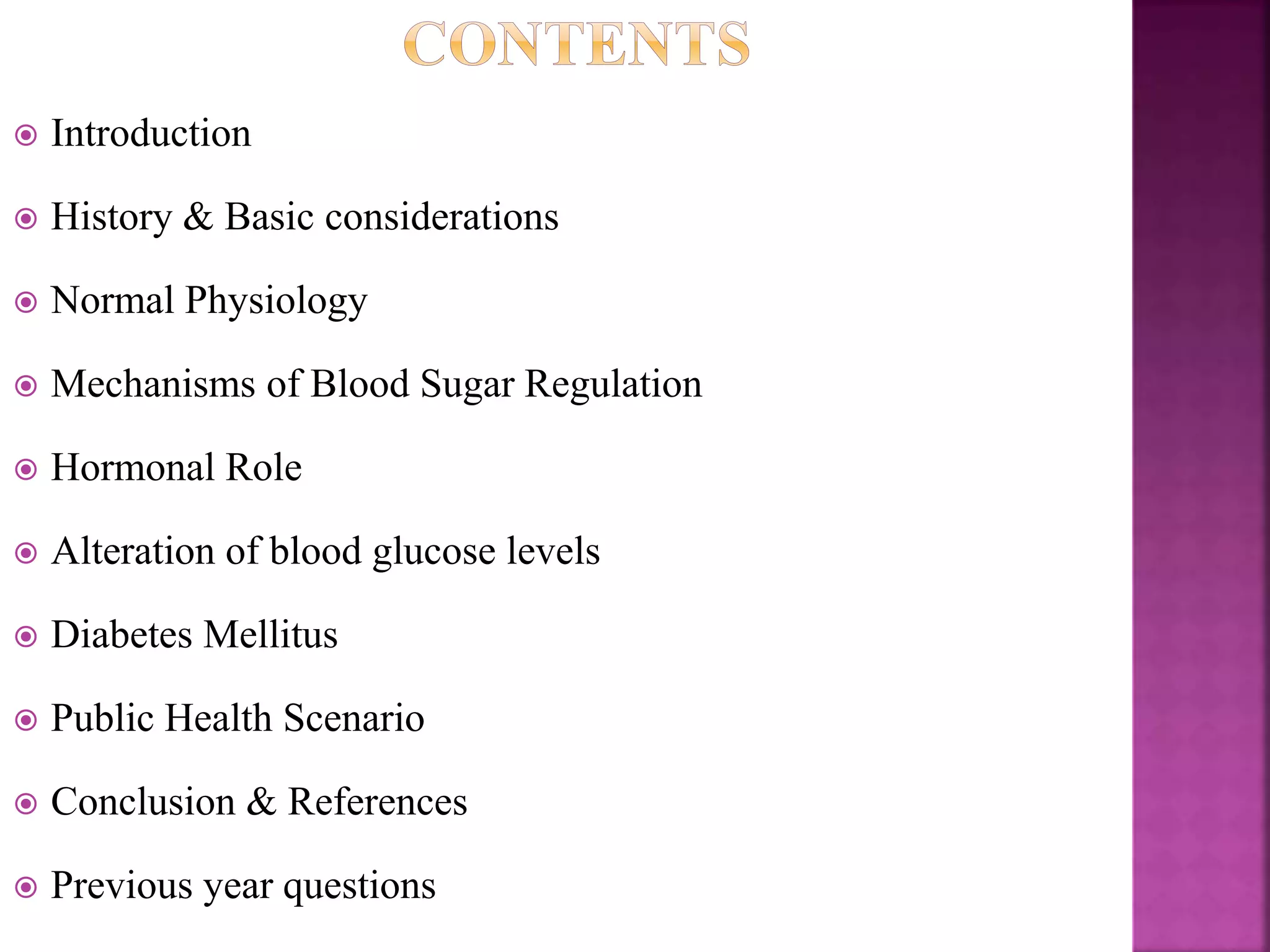 regulation of blood sugar | PPTX