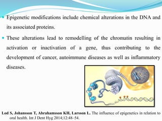 epigenetics | PPTX