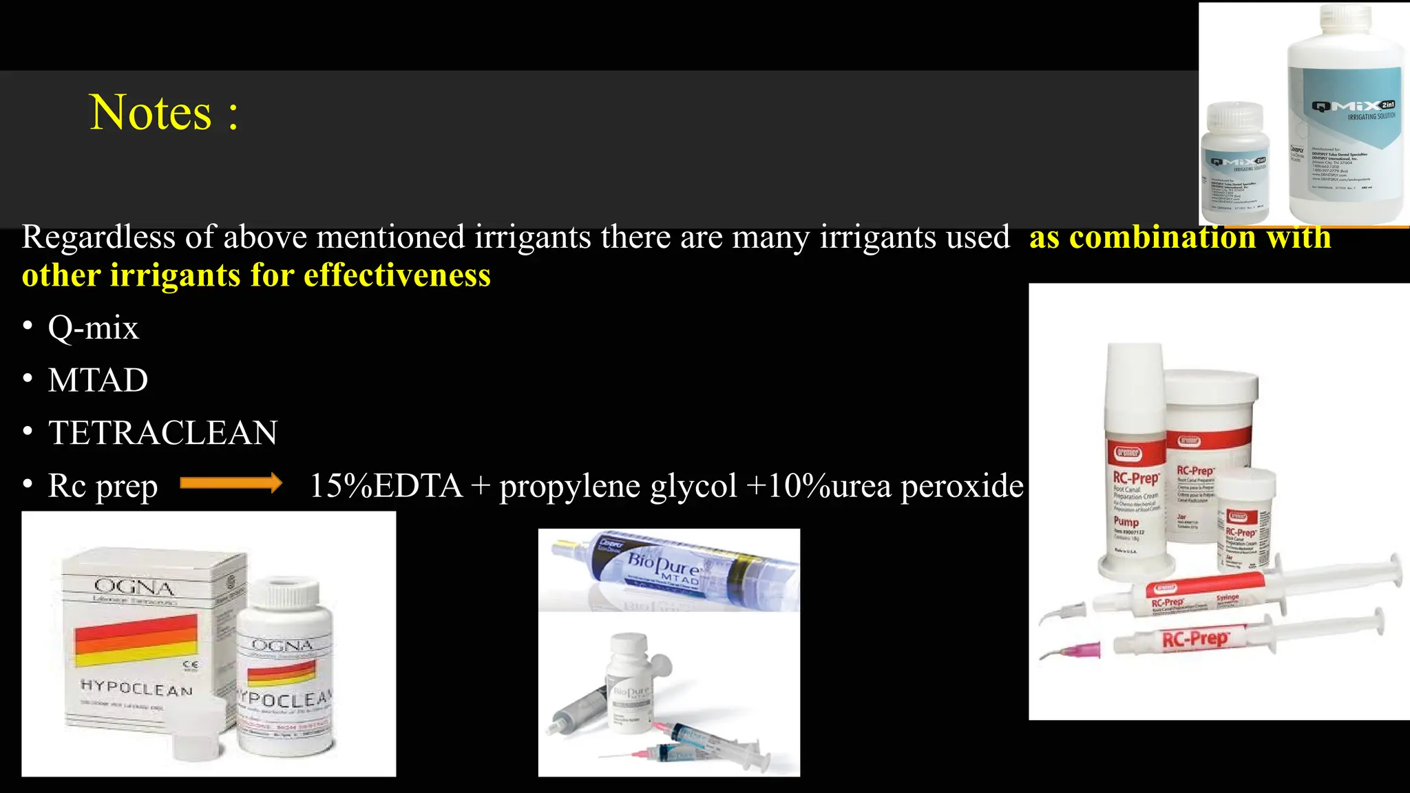 Conventional root canal irrigants used in endodontics | PPT