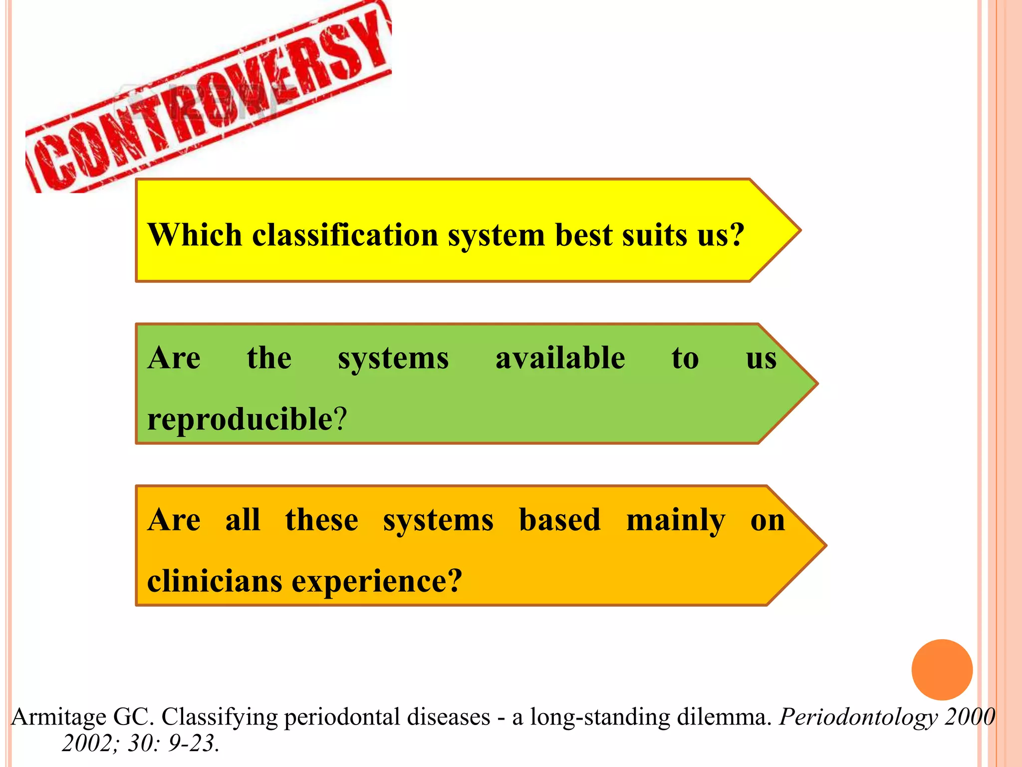 controversies in periodontics | PPTX