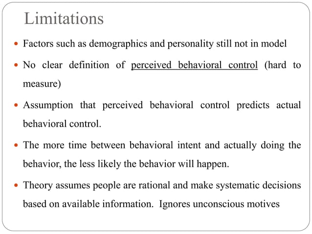 behavioural models in health promotion | PPTX | Medical Health