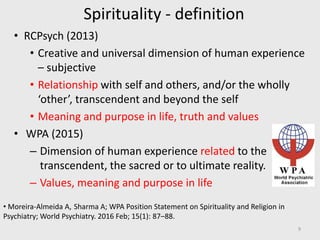 Spirituality and psychiatry | PPTX