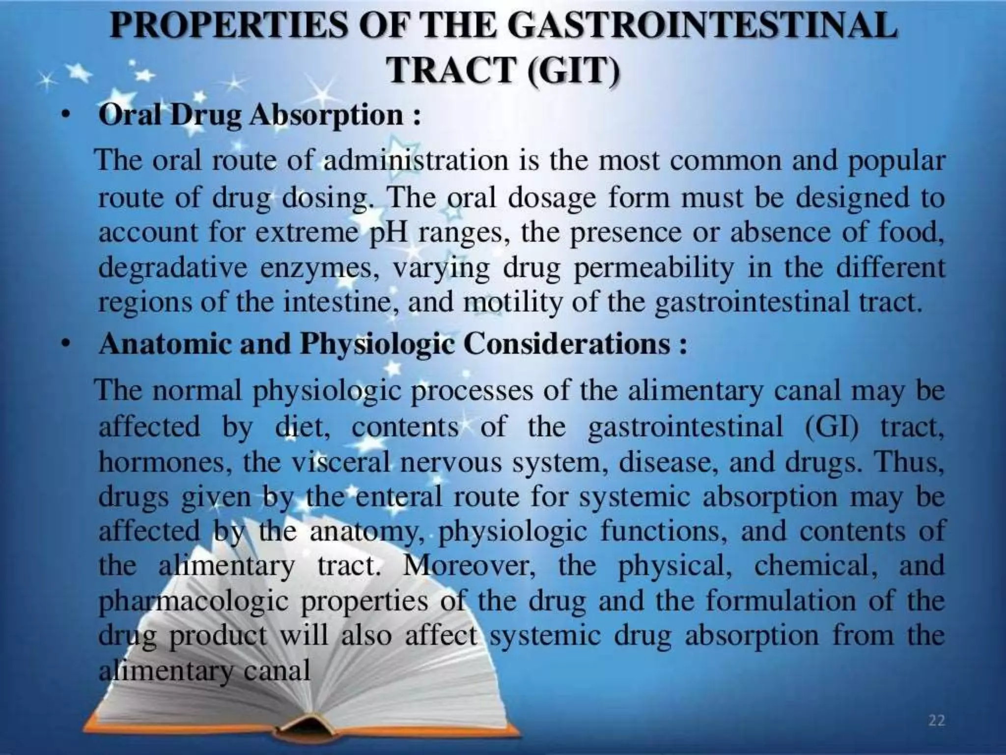 DRUG ABSORPTION FROM GASTROINTESTINAL TRACT | PPTX