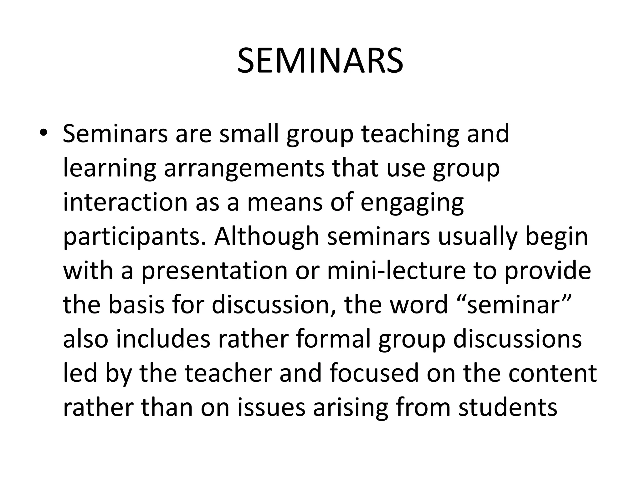 Seminar and-workshop-orientation | PPTX