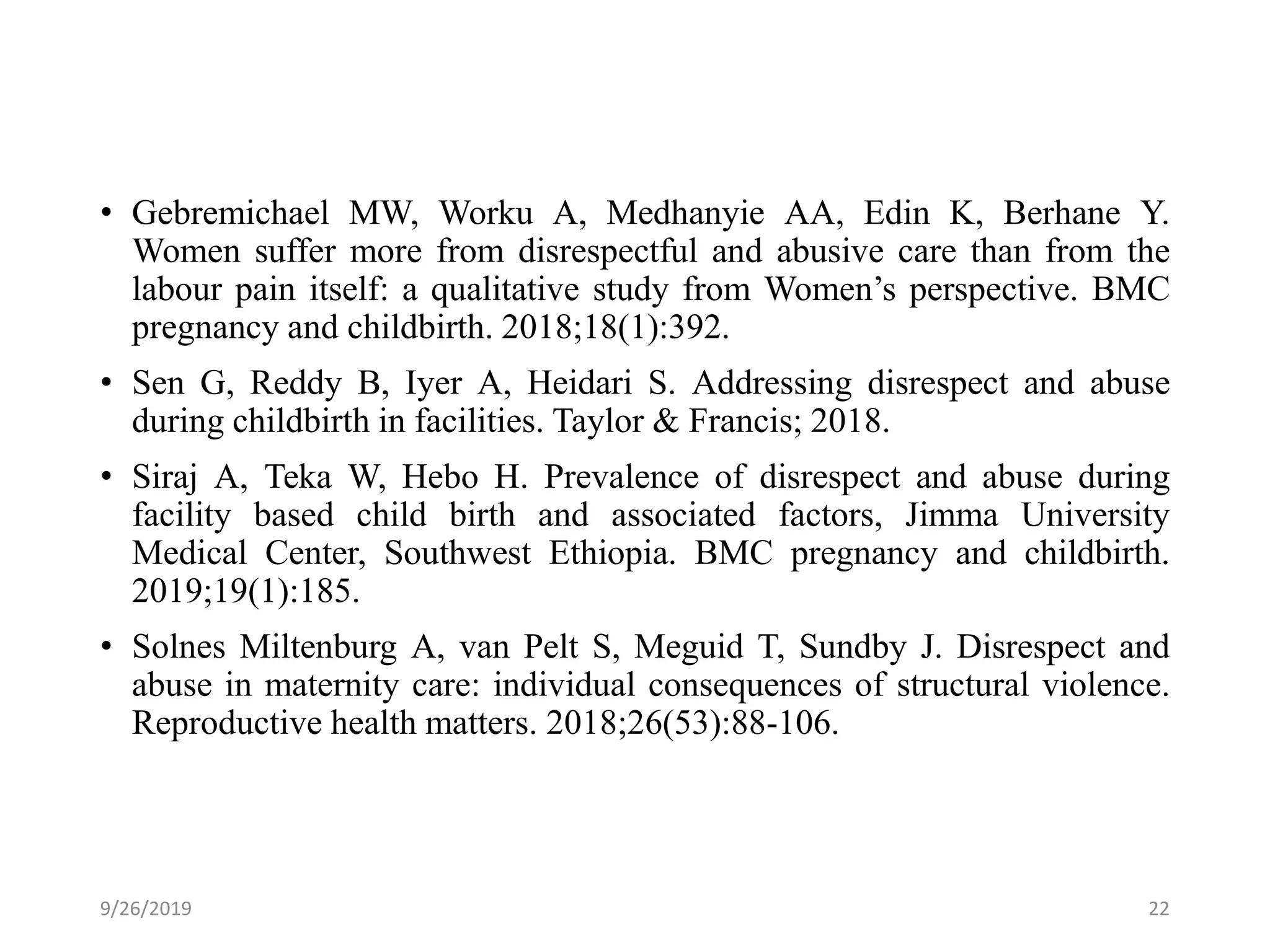 Respectful Maternity Care | PPTX