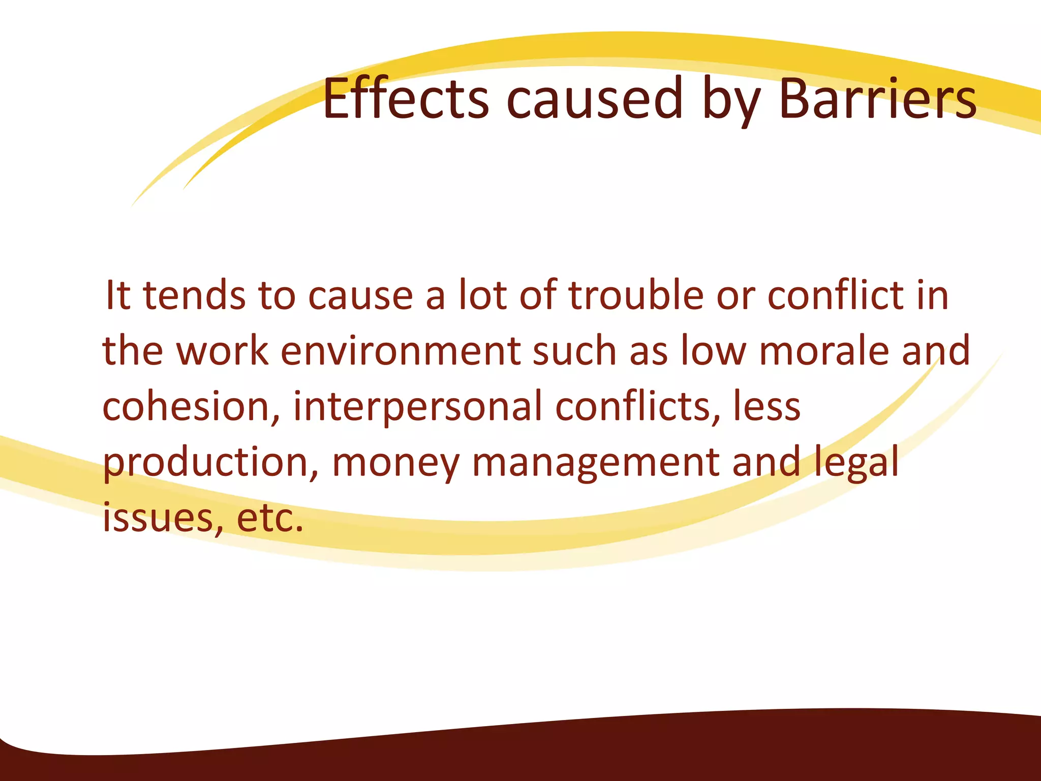 Seminar on barriers to communication | PPTX