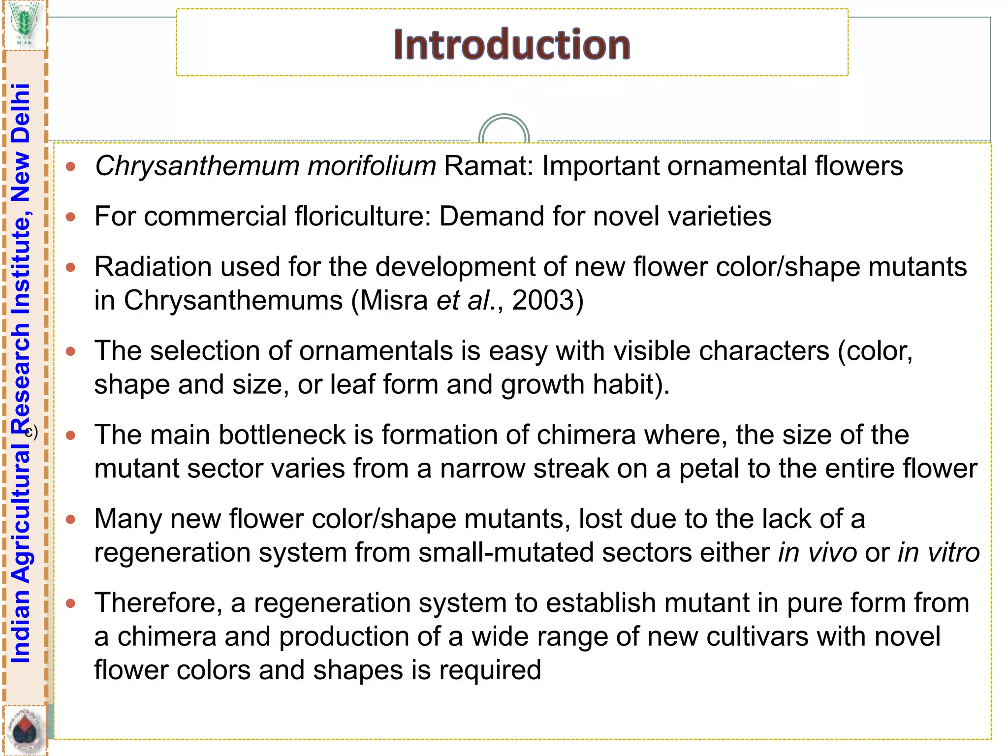 Breeding for Different Flower Forms in Ornamental Crops | PPTX