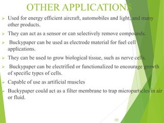Seminar- Bucky paper | PPTX | Chemistry | Science