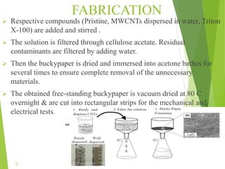 Seminar- Bucky paper | PPTX | Chemistry | Science