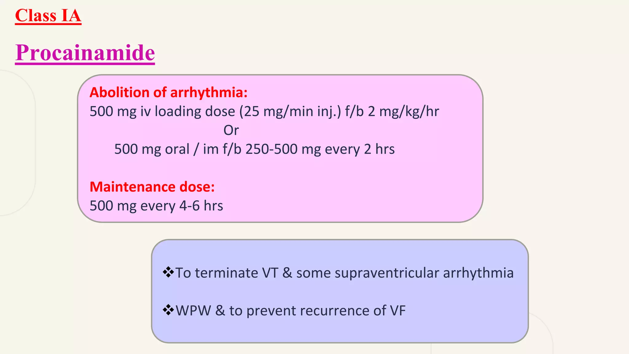 Pharmacotherapy of Cardiac arrhythmias | PPTX