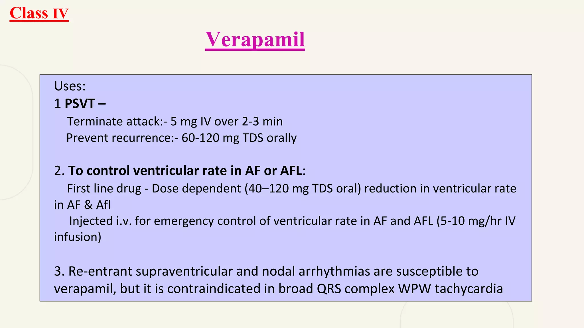 Pharmacotherapy of Cardiac arrhythmias | PPTX