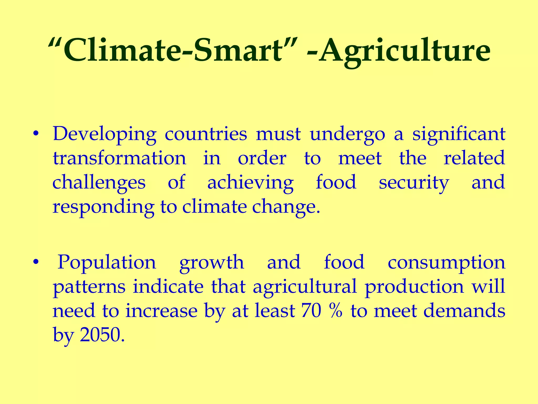 Climate Smart Agriculture | PPTX
