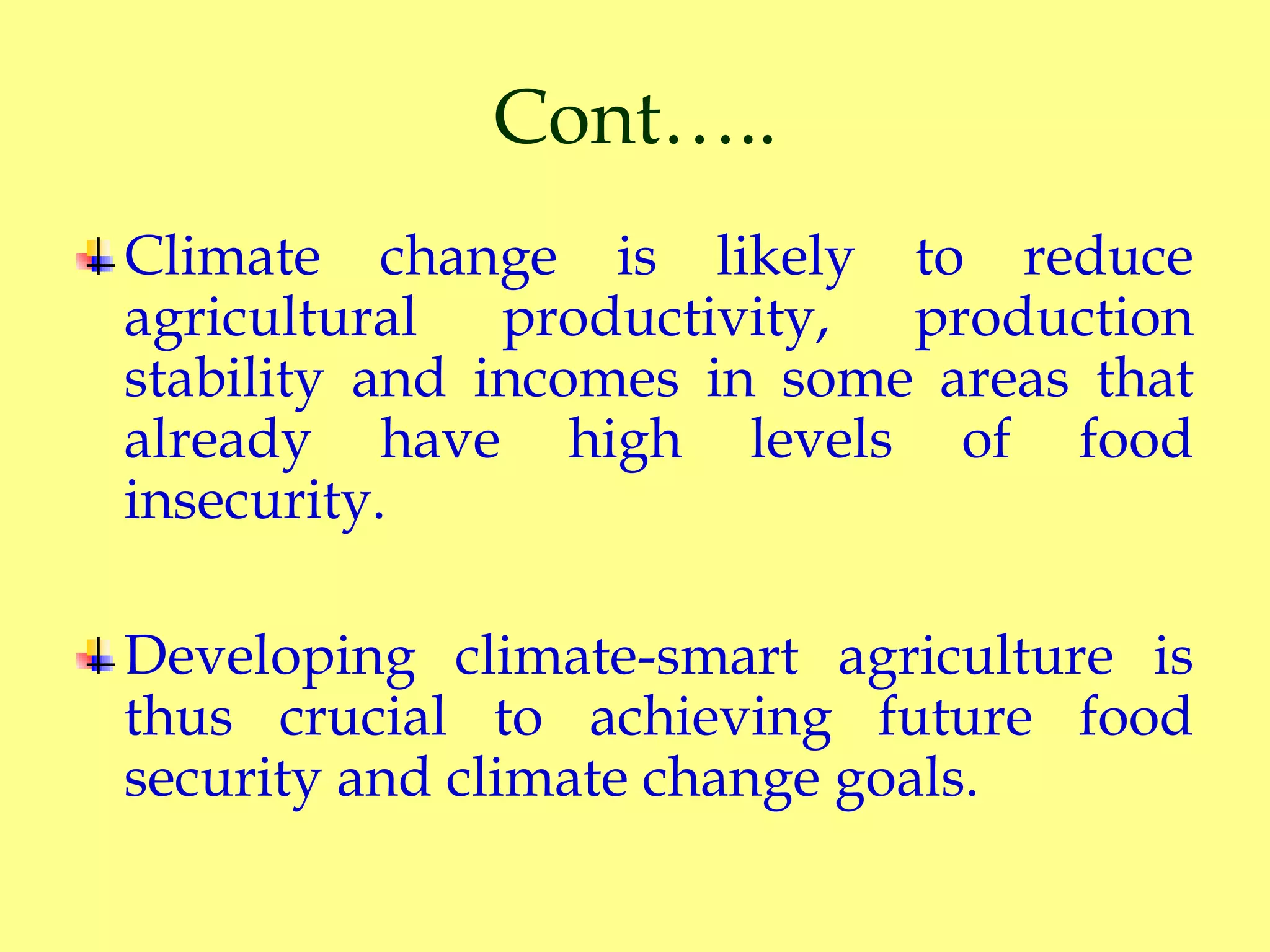 Climate Smart Agriculture | PPTX