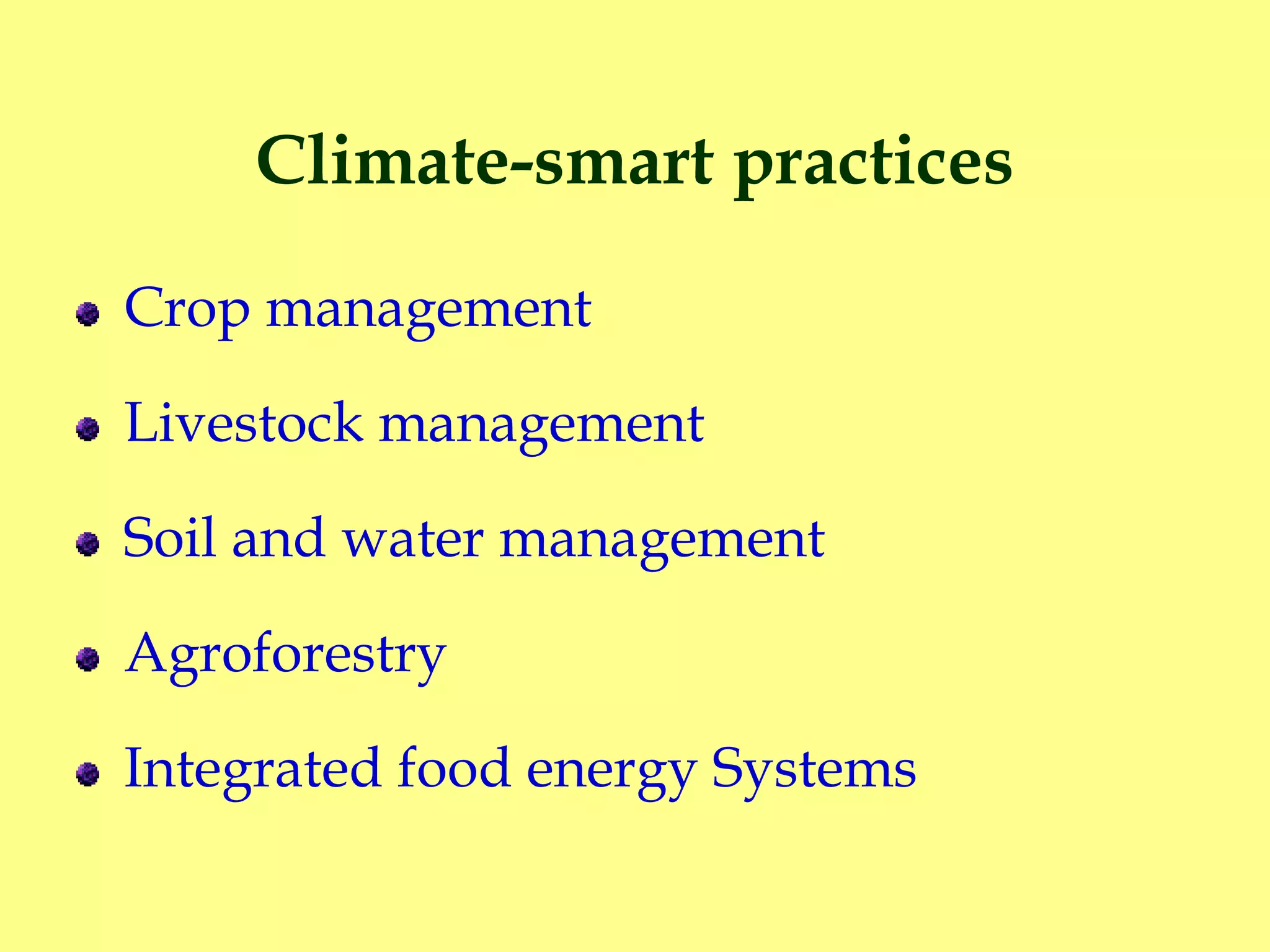 Climate Smart Agriculture Ppt