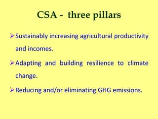 Climate Smart Agriculture | PPTX