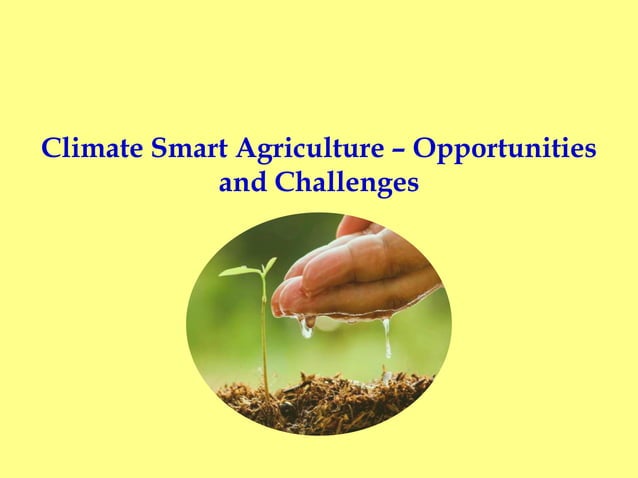 Climate Smart Agriculture | PPTX | Agriculture | Industries